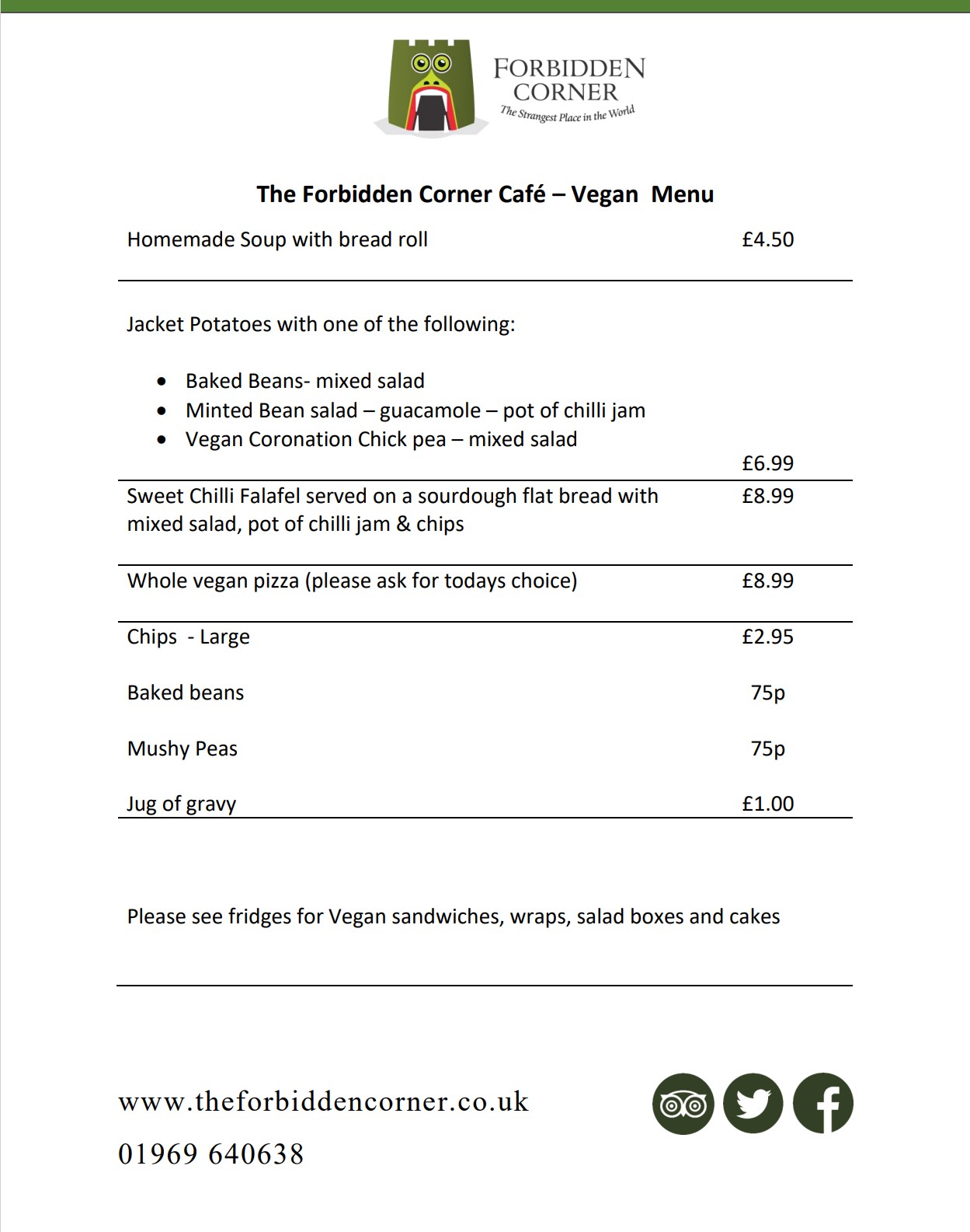 The Forbidden Corner Cafe – The Forbidden Corner