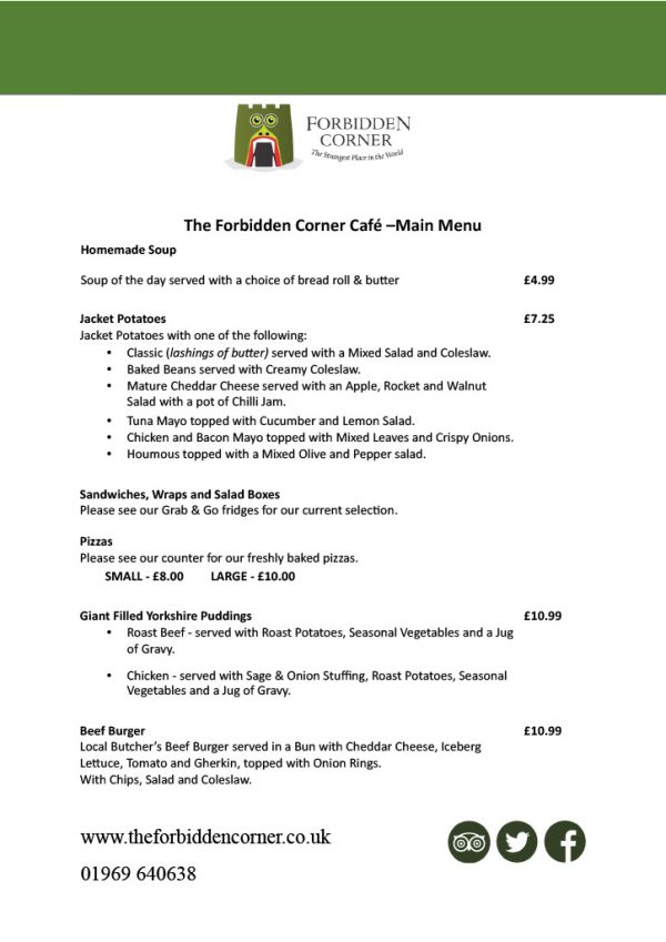 The Forbidden Corner Cafe – The Forbidden Corner